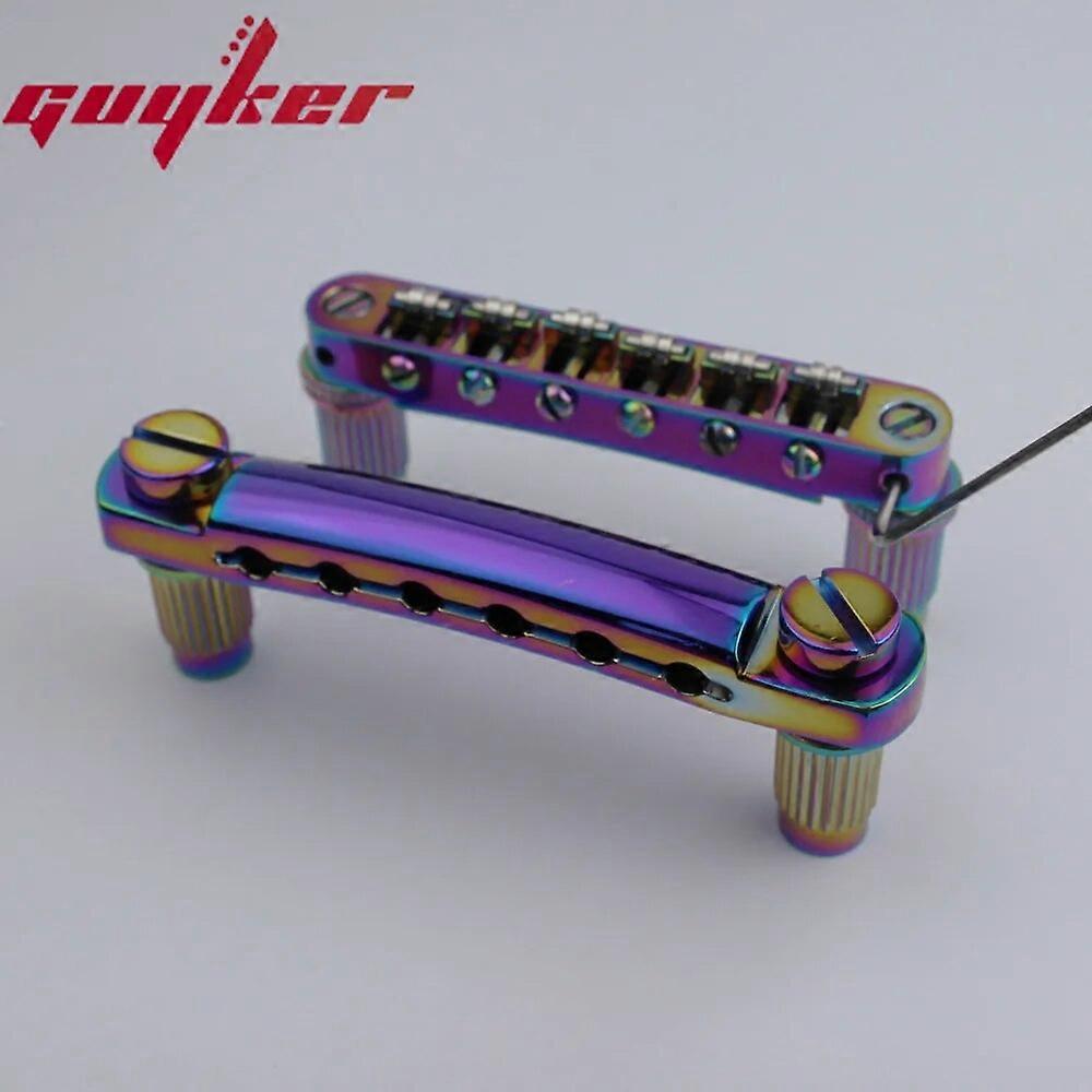 Guitar Stop Bar Tailpiece with Anchors +Tune O Matic Roller Saddle ...