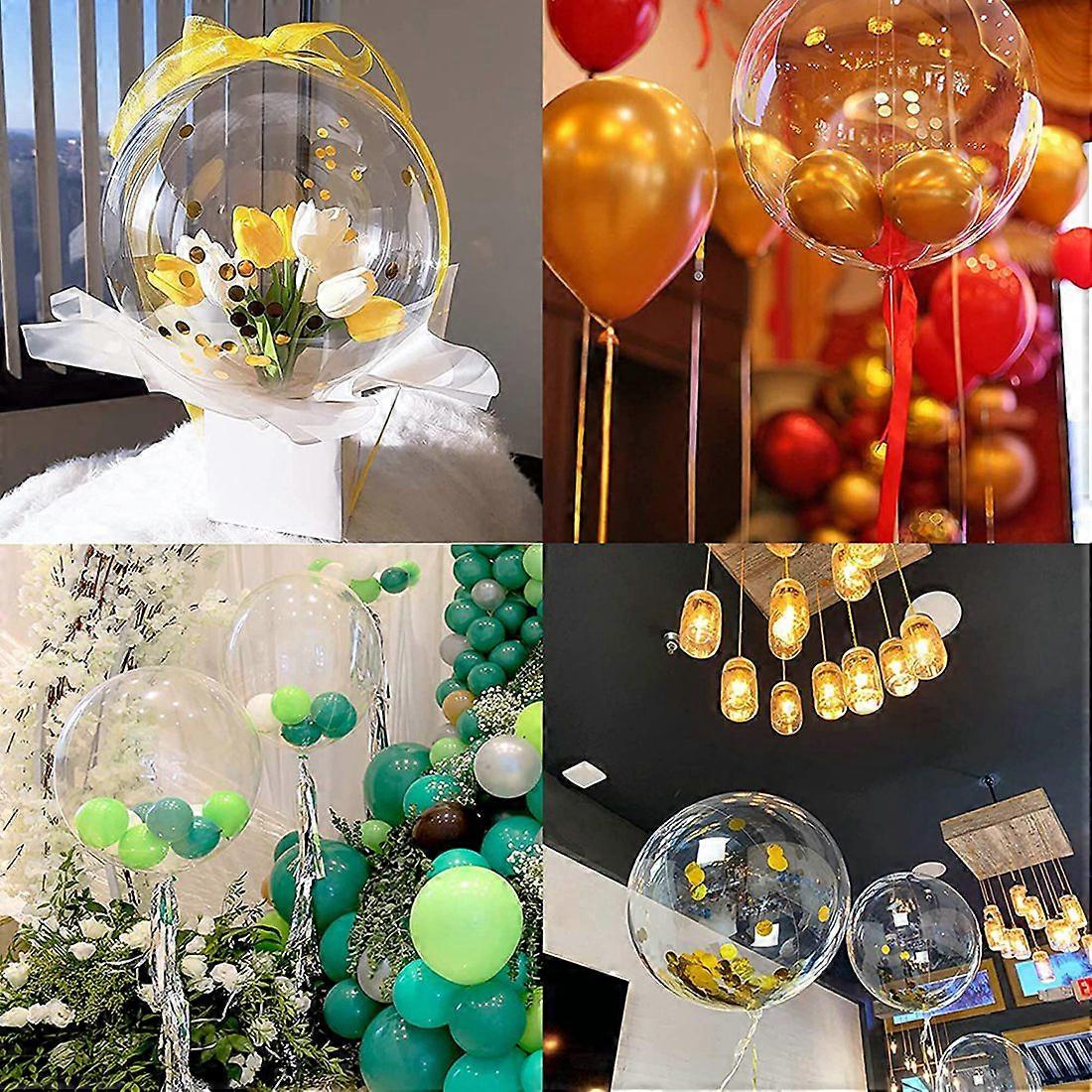 40 Pcs Bobo Balloons Transparent Bubble Bobo Balloon Party Bobo ...