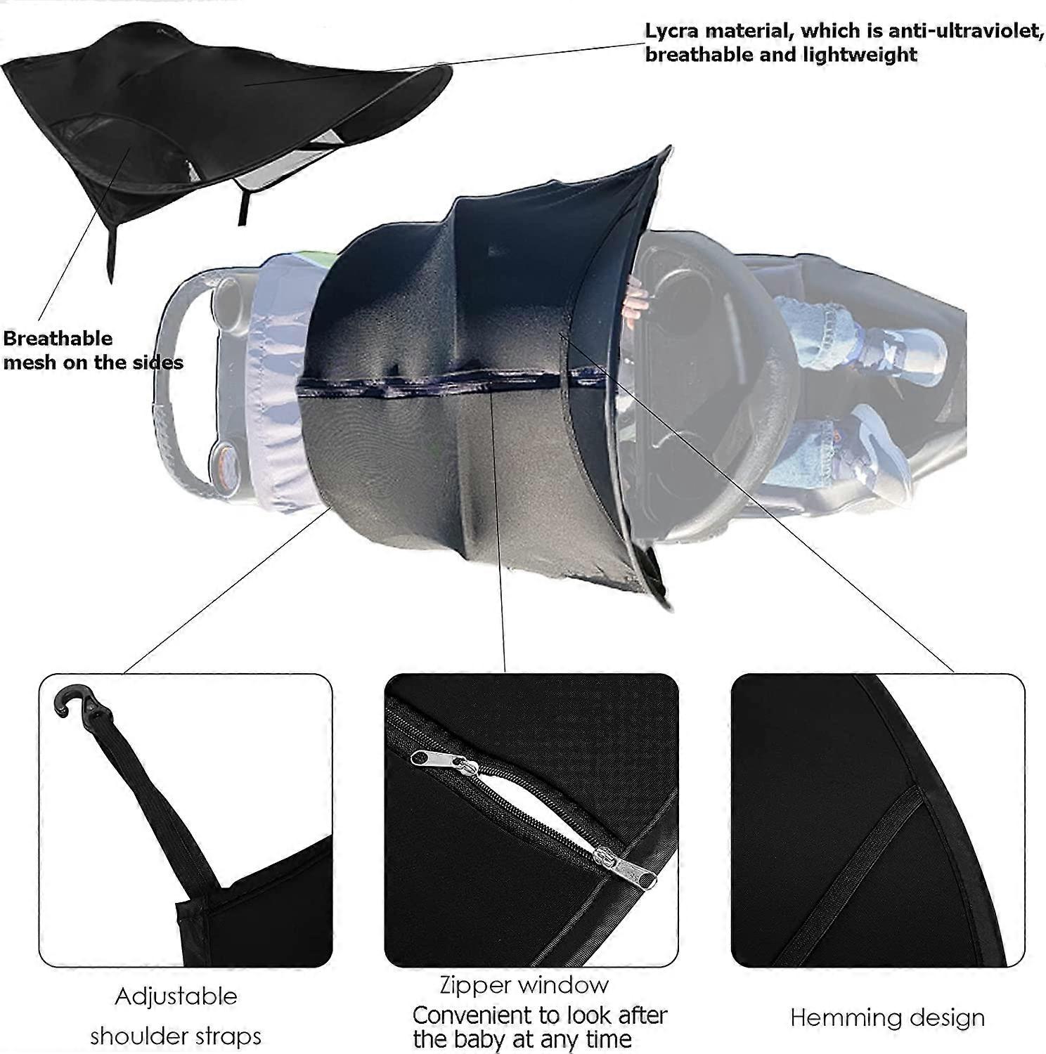 Baby Sun Shade Cover for Stroller, Toddler Awning Anti-UV Protection ...