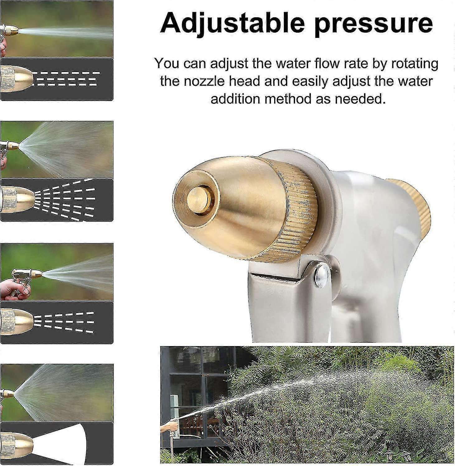 High Pressure Spray Gun With Solid Brass High Pressure Nozzle Metal ...