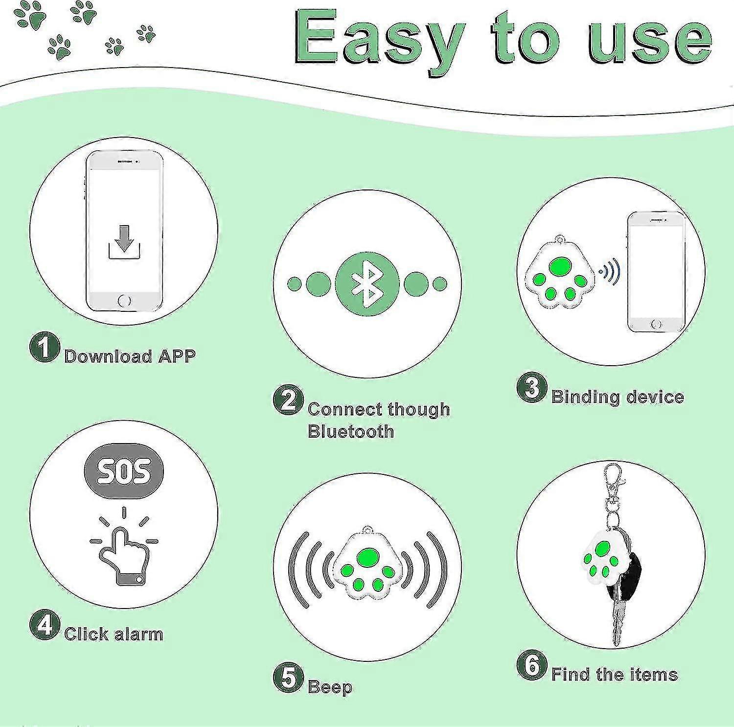 4 Pcs Gps Tracker,cute Pet Locator Portable Tracking Devices(blue,black ...