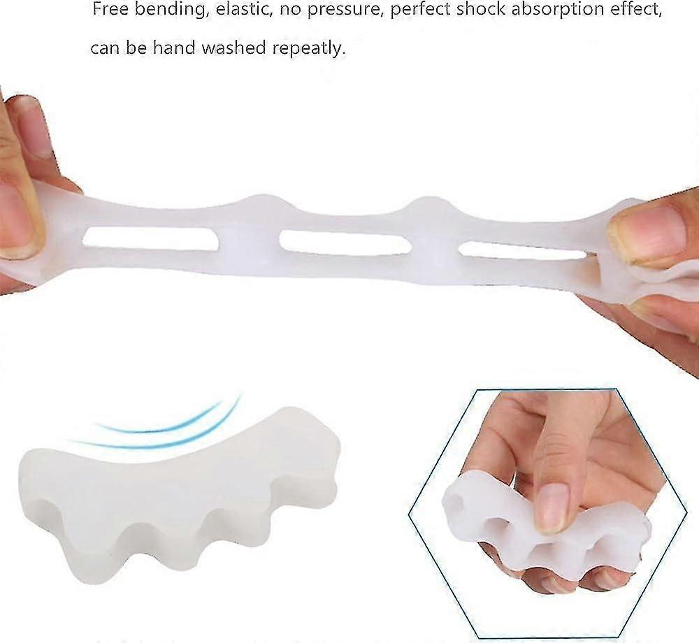 Toe Separator For Toe Correction Toe Yoga 10-piece Silicone Hammer Toe Corrector For Women And ...