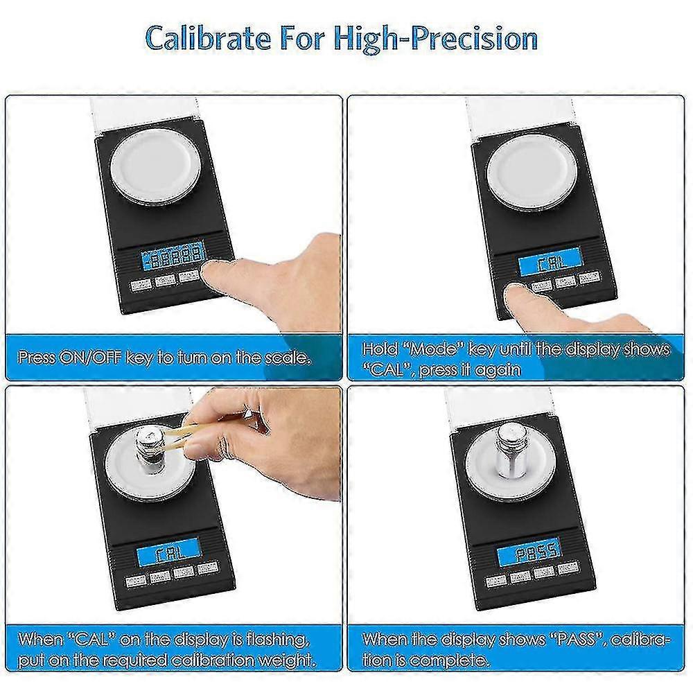 Digital Milligram Pocket Scales 0.001g X 50g, Electronic Weighing ...