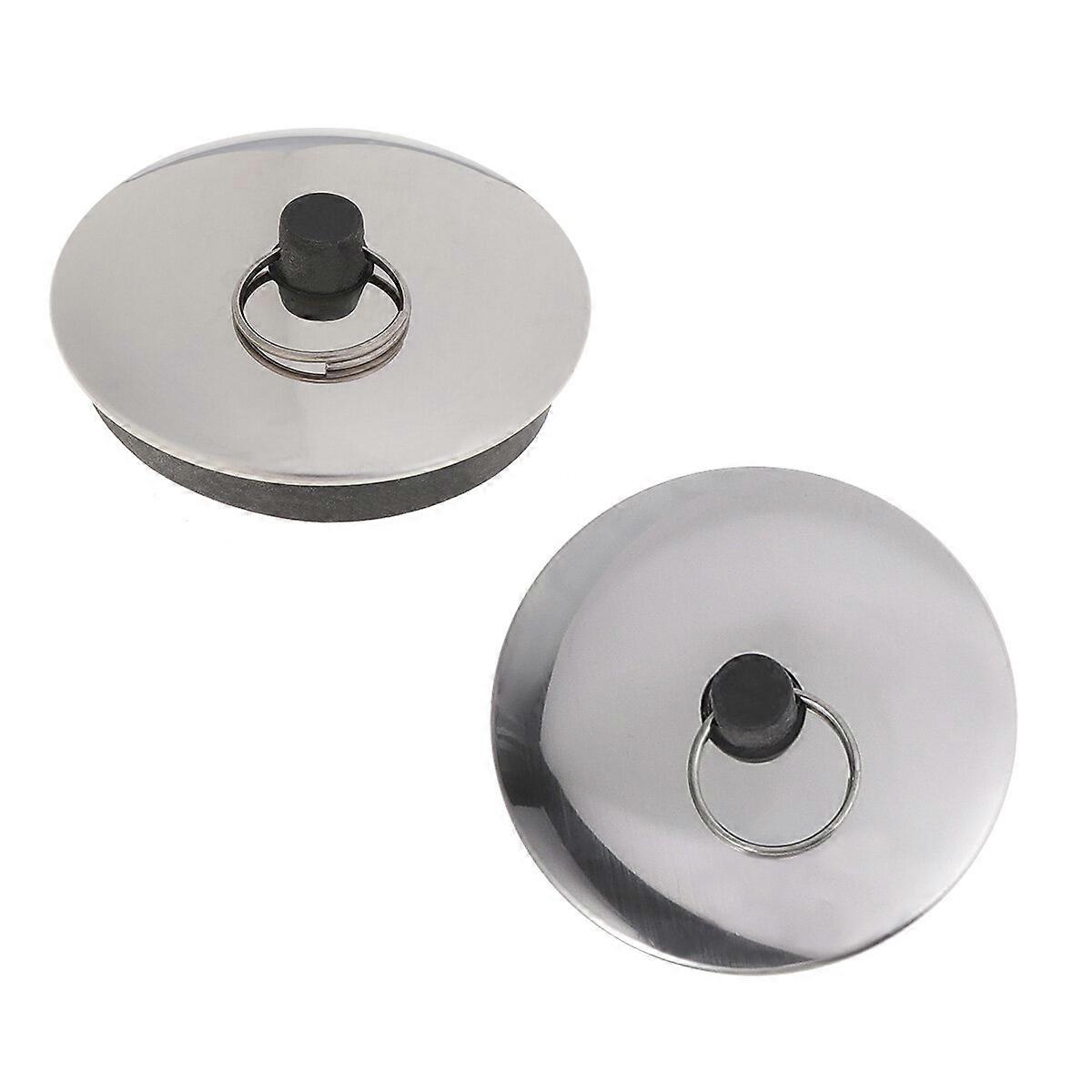 2pcs Bathtub Rubber Round Sink Stopper Drain Plug Tub Stopper for ...