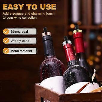 10 Pieces Blank Bottle Stopper with Threaded Post Metal Wine Stopper ...