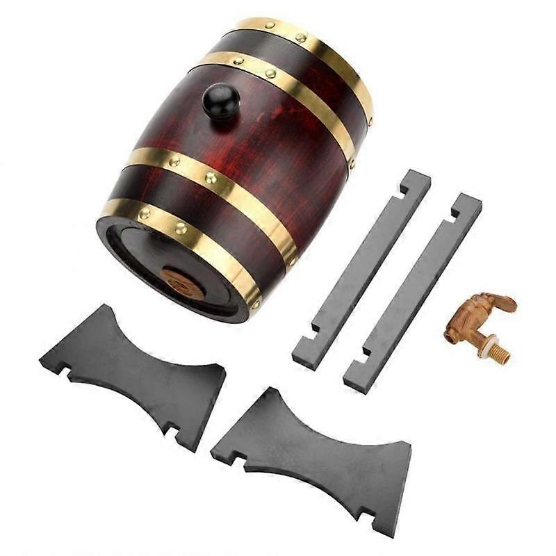 Wood Oak Timber Wine Barrel 23x23cm 3L For Beer Whiskey Rum Port ...