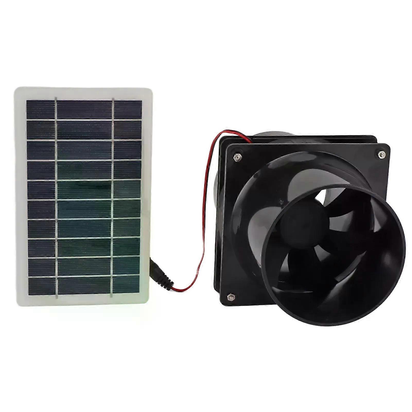 Solar Fan Ventilator 10W High Efficiency Energy Saving Round Pipe Solar ...