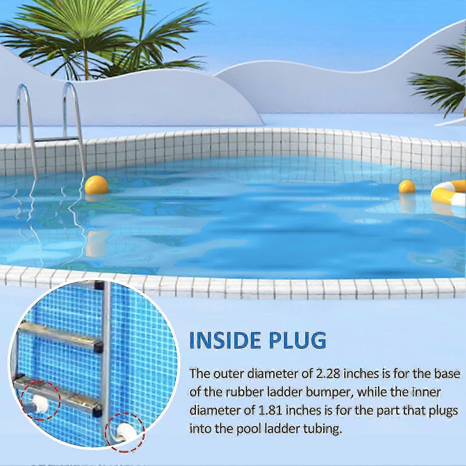 2-Pack Outside Pool Ladder Bumpers for Inground Pool ,Pool Ladder ...