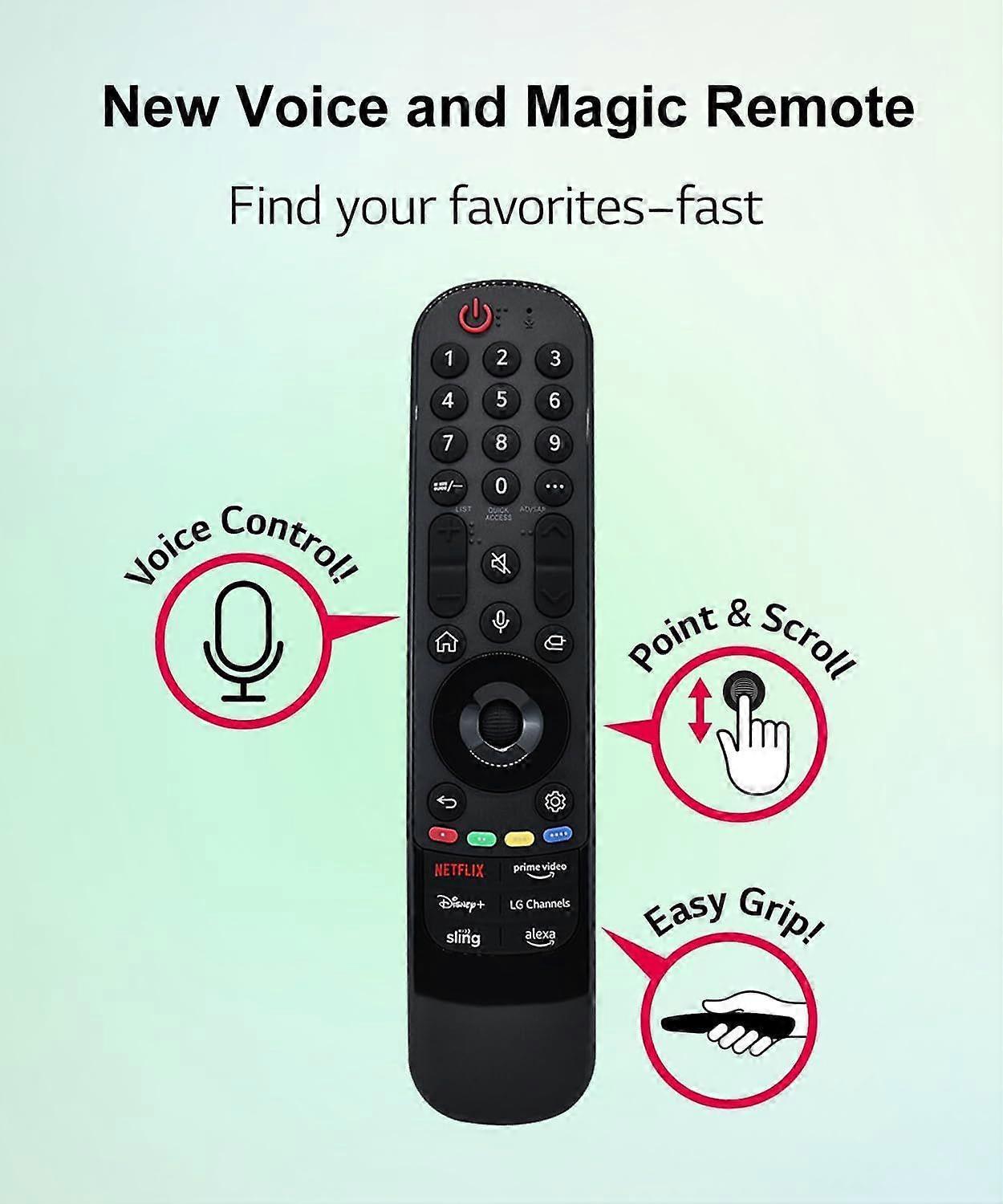 2025 Latest Model Voice Magic Remote Control Universal for LG Smart TV ...