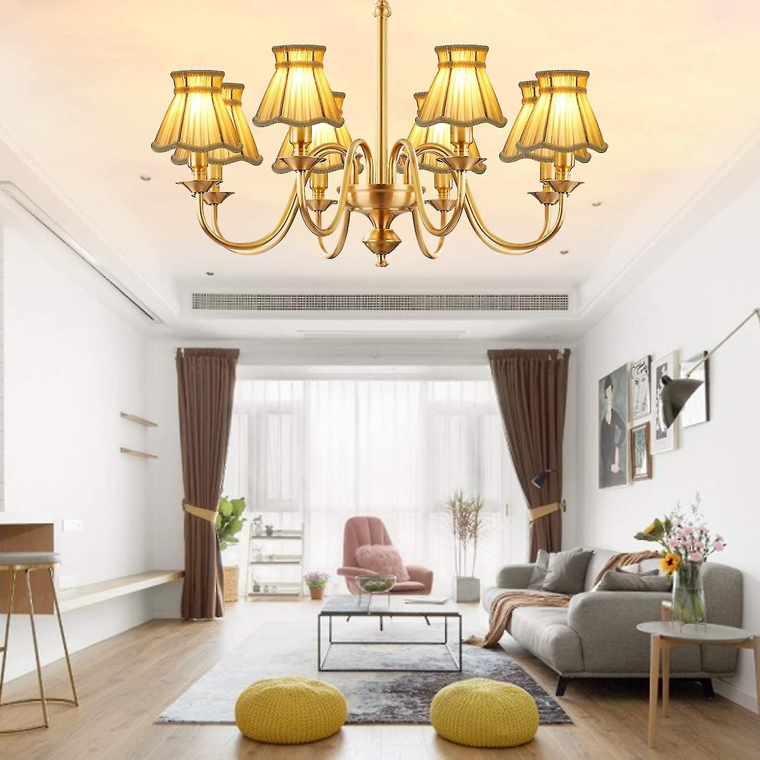 Candle Chandelier Lampshade 2 Clip On Drop Light Lampshade Wall Lamp ...