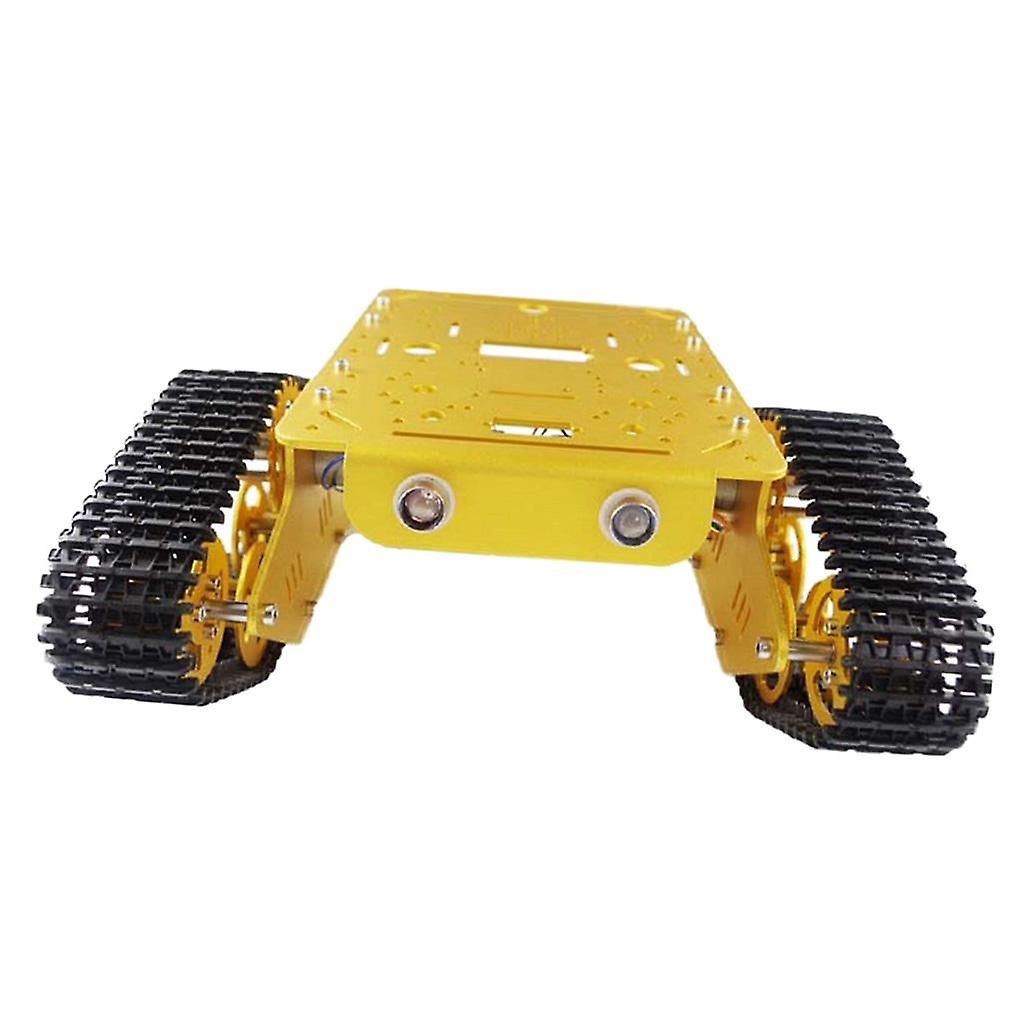 T300 Crawler Robot Chassis Tank Car DIY Kits Plastic Track 12V Code ...