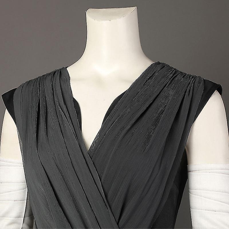 Rey Cosplay Costumes Black Jedi Knight Full Set Halloween Carnival ...