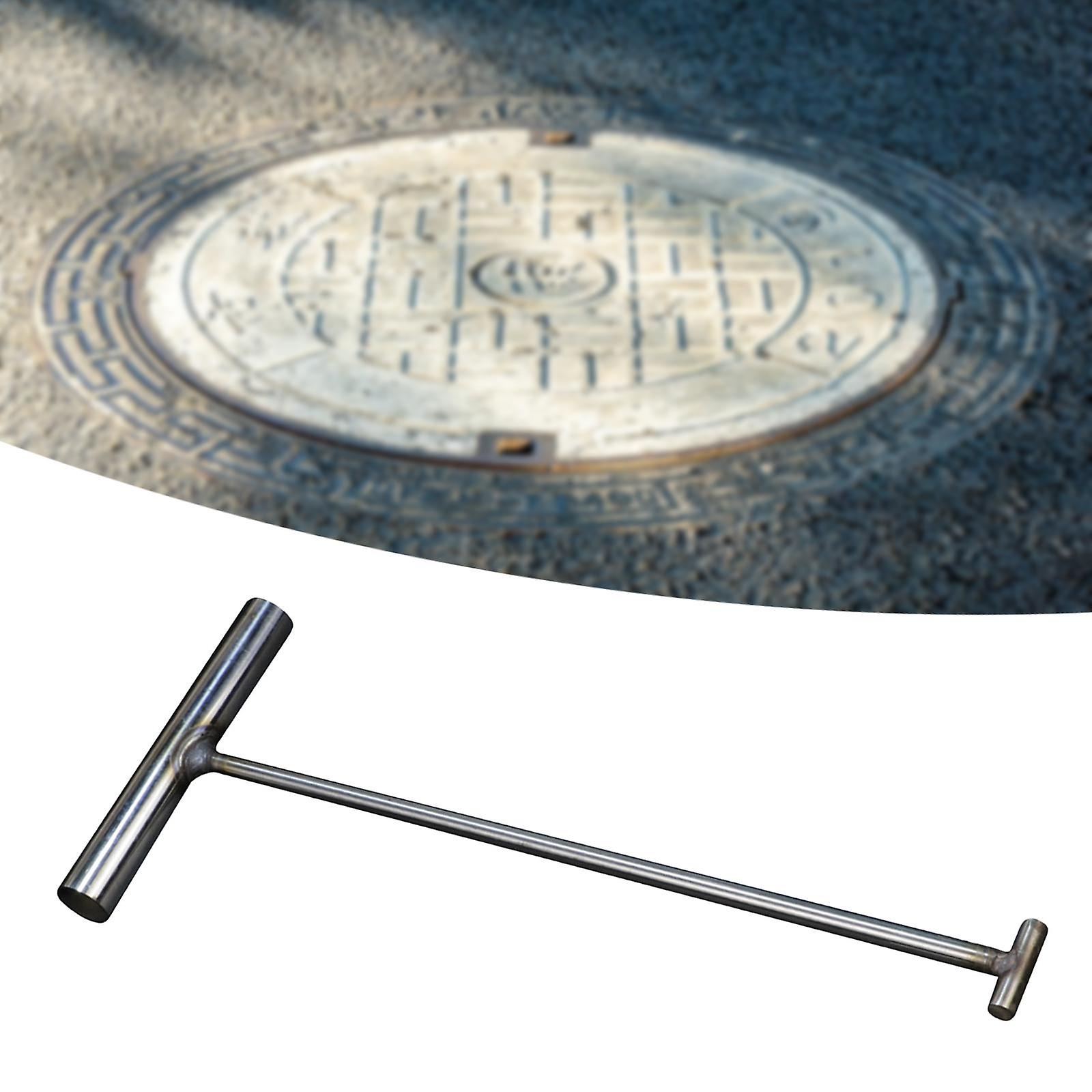 Manhole Hook Tool Versatile Rolling Doors Lifting Trampoline T Handle ...