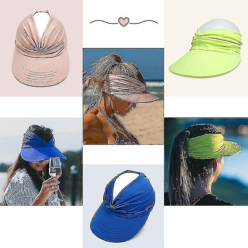 Women Sport Sun Visor Hats, Empty Top Baseball Sun Cap | Fruugo UK