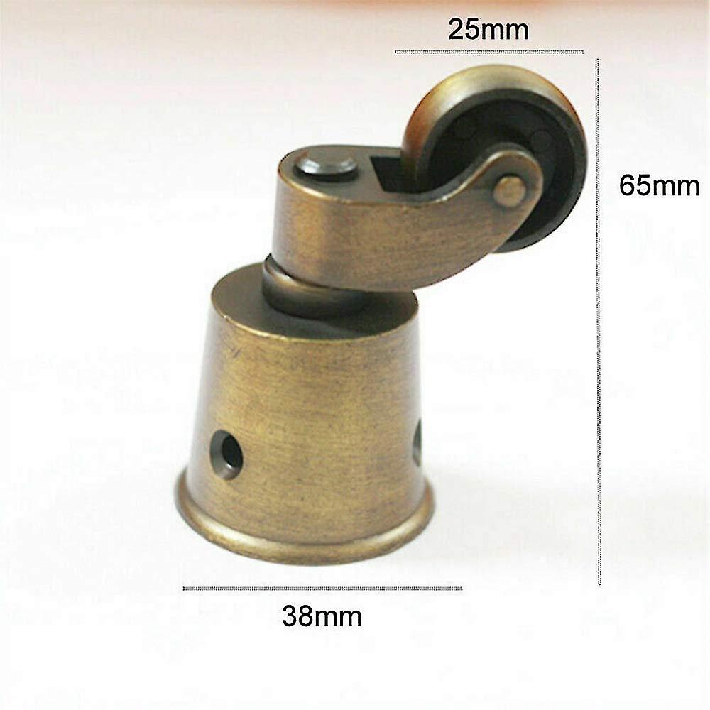 Set of 2 Brass Casters, Heavy Load Capacity, Universal Furniture ...
