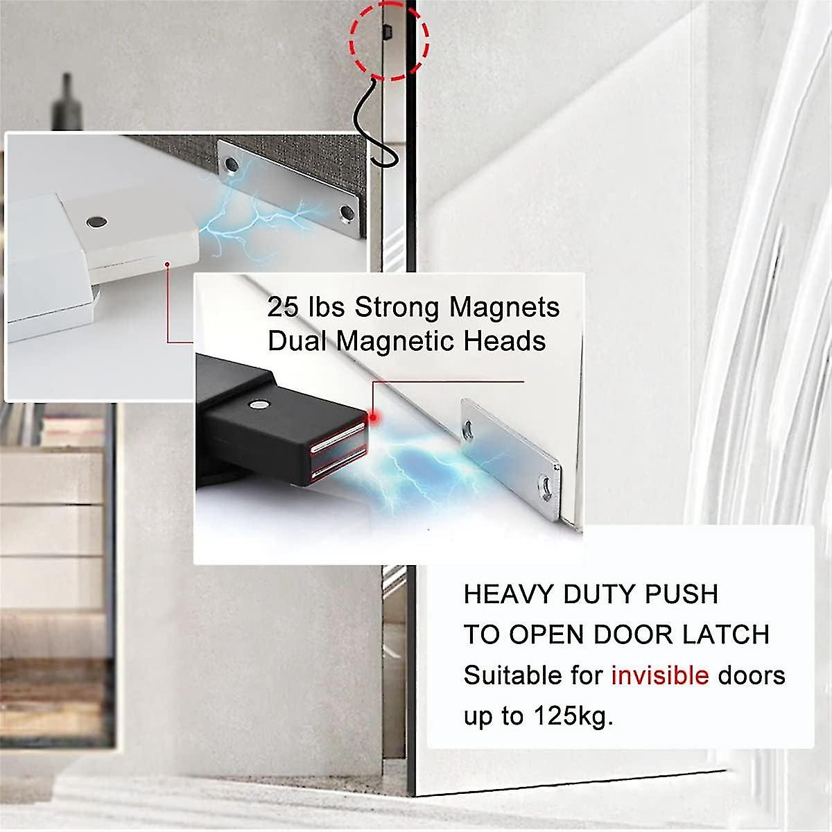 2 Pack Heavy Duty Push Latch & Lock For Hidden Door Touch Latches And ...