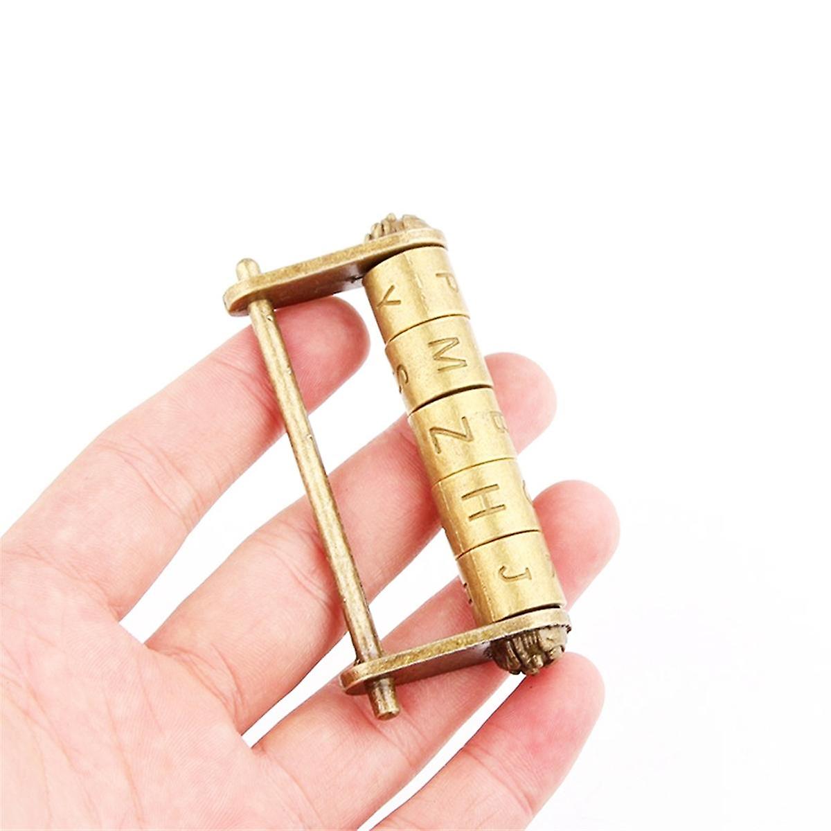 Vintage Combination Lock Alphabet Combination Lock Jewelry Box Padlock ...