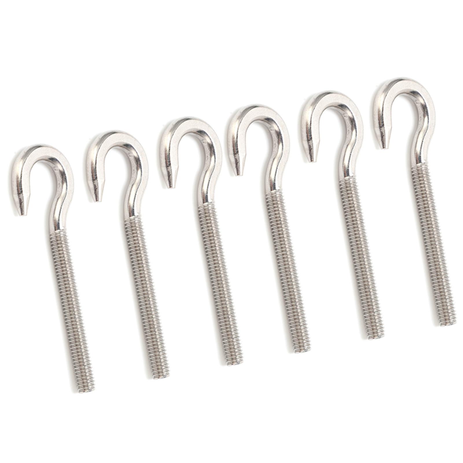 Eye Screw 10Pcs 304 Stainless Steel Open Bolt Hook Threaded Screws ...