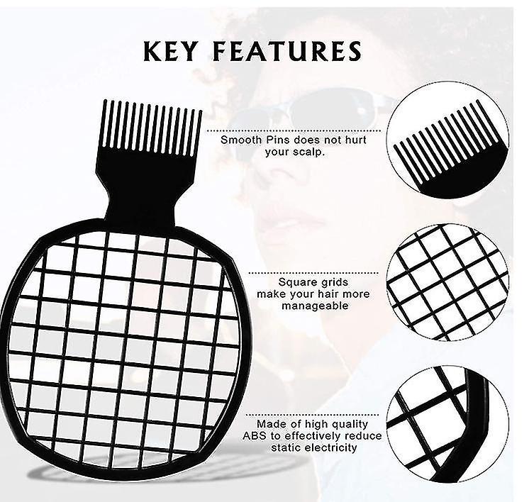 2 Pieces Twist Natural Hair Comb 2 In 1 Afro Twist Curl Comb X6424 ...