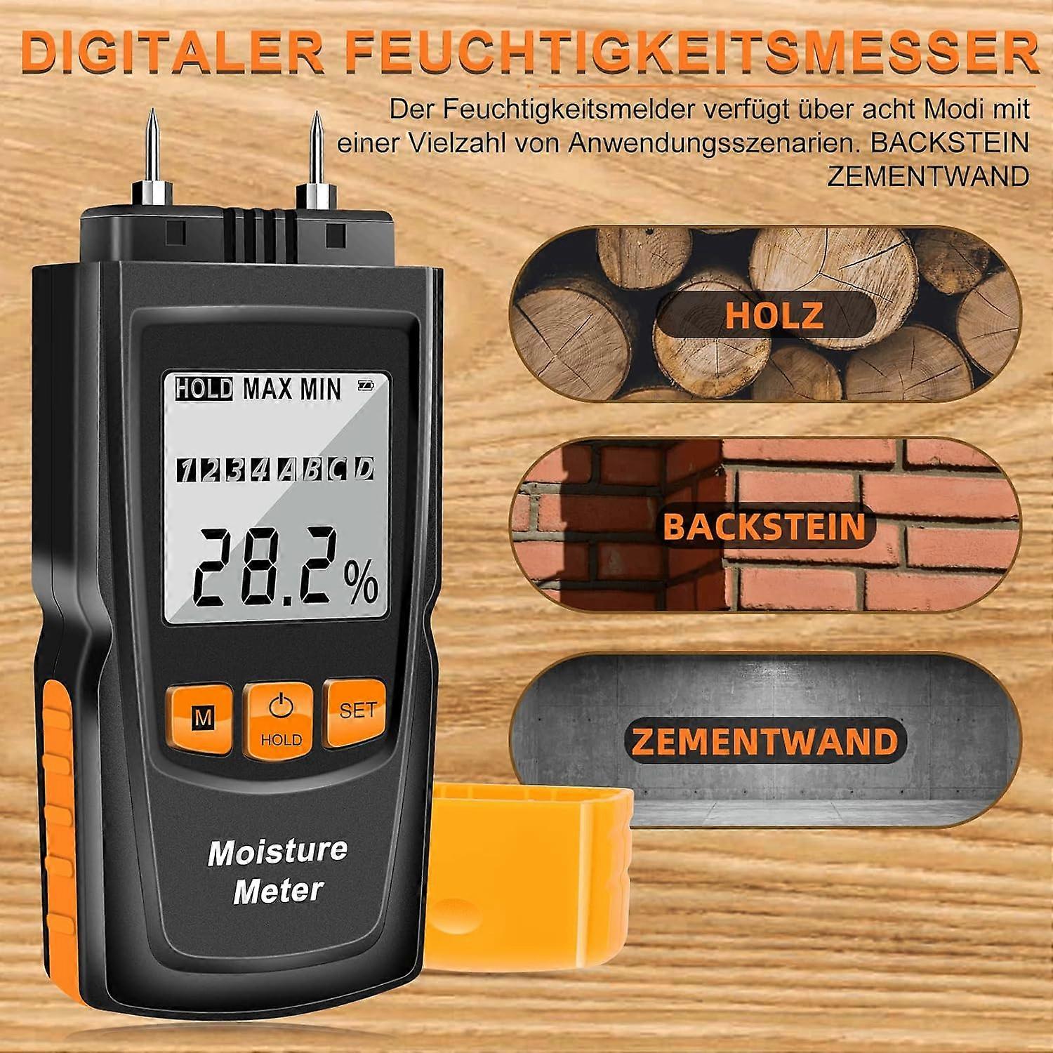 Moisture meter, wood moisture meter digital moisture meter, pin type ...