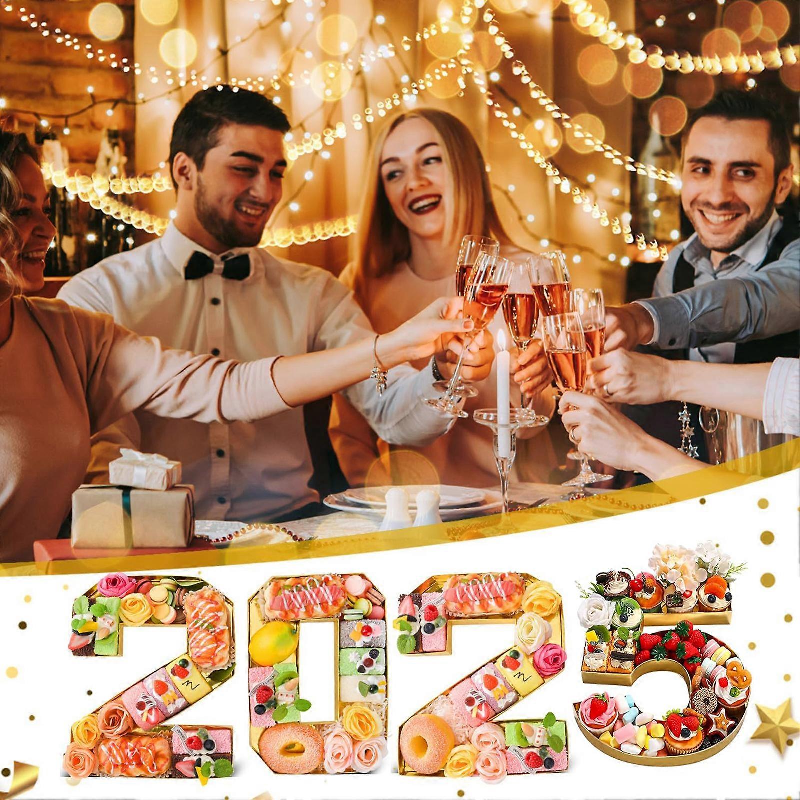 4Pcs Cardboard Number Tray Fillable Sweets Candy Cupcake Container ...