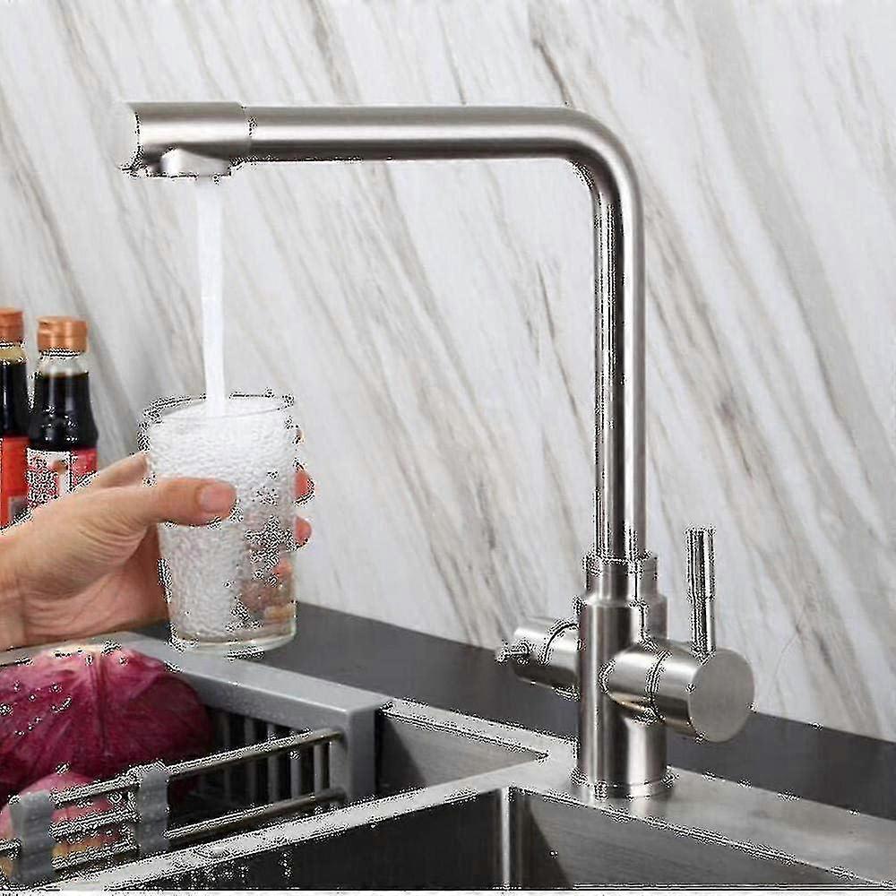 3 Way Kitchen Faucet, 360 Rotatable Kitchen Faucet, 3 In 1 Water Filter ...