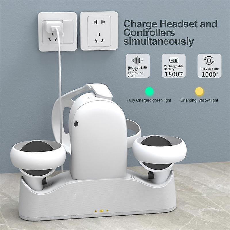 Charging Dock for Oculus Quest 2 Headset Controller,Charging Station ...