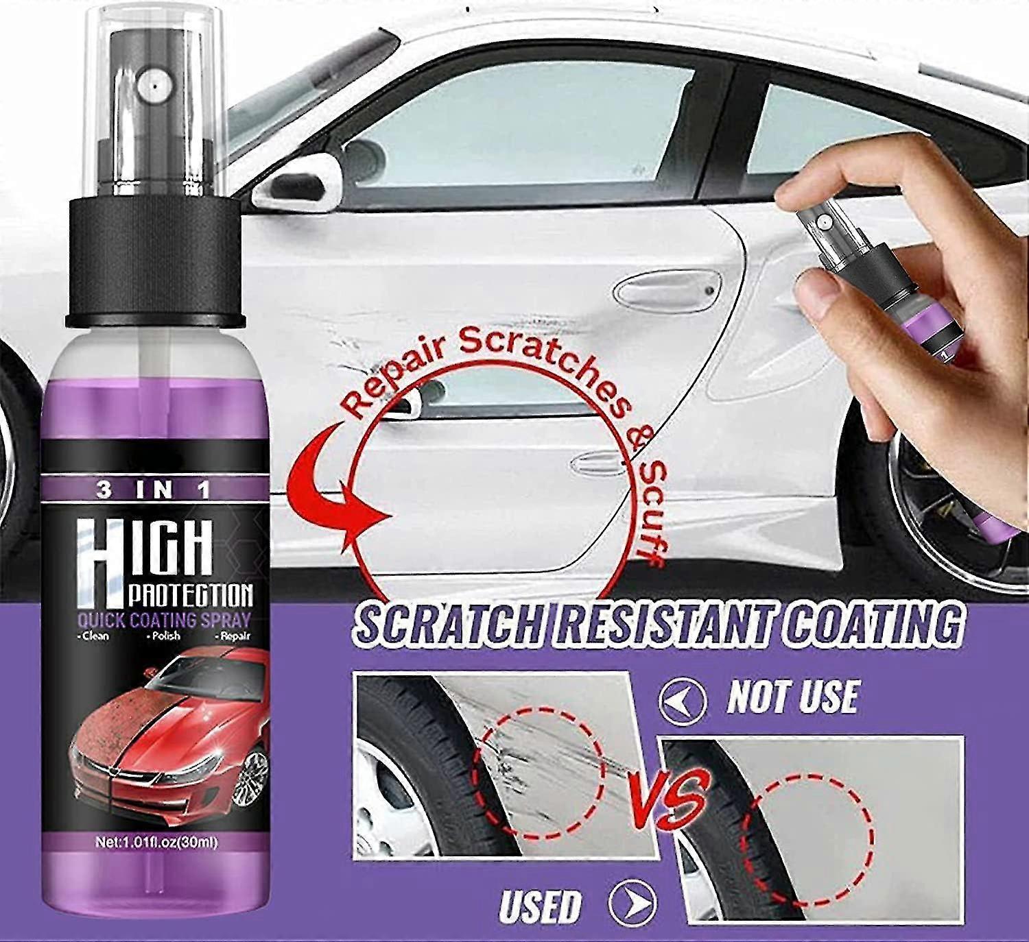 Car Coating Spray, 3 In 1 High Protection Quick Car Coating Spray, Ceramic Car Coating, Car ...