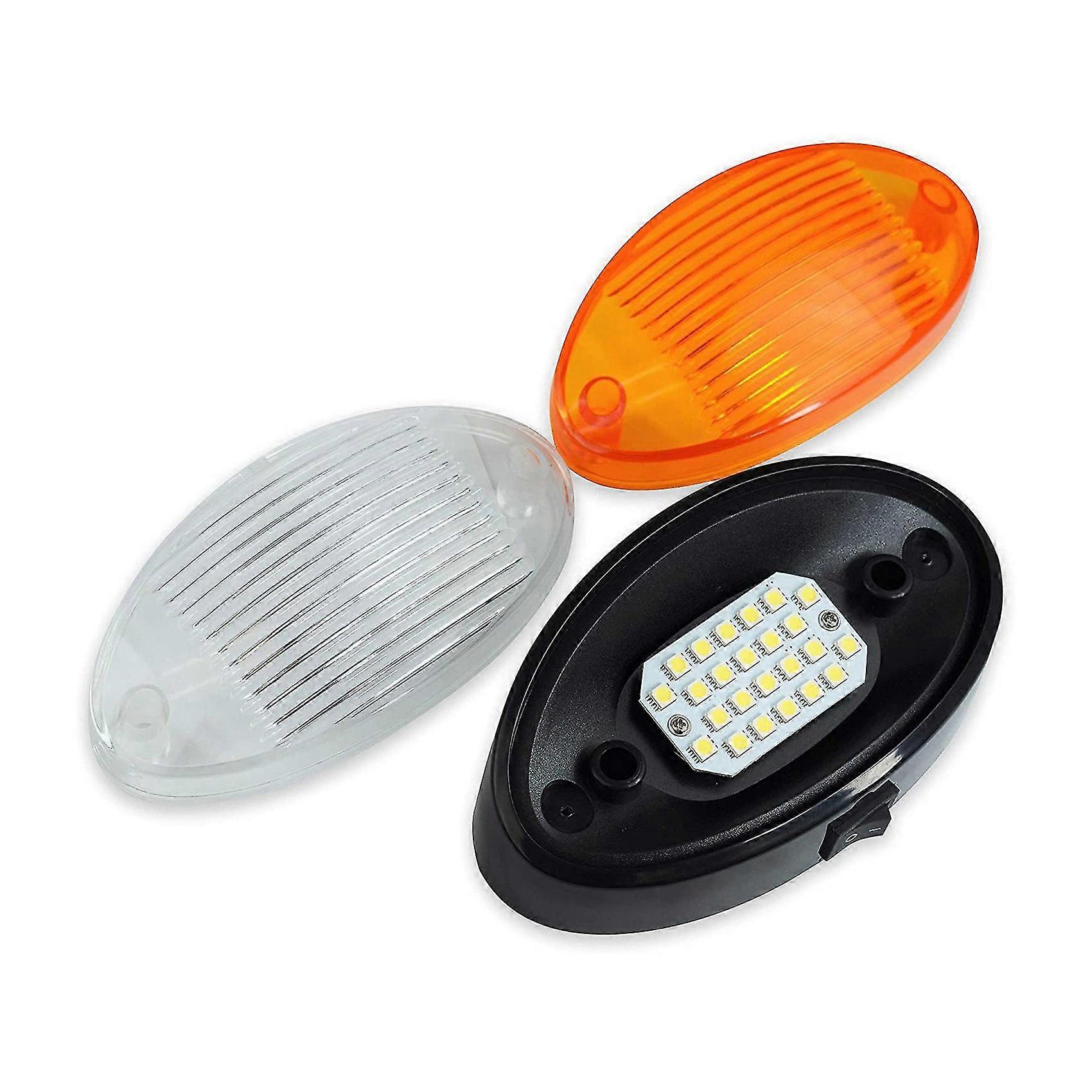 12V LED Light 400 Lumen Lighting Fixture with Switch Caravan Boat ...