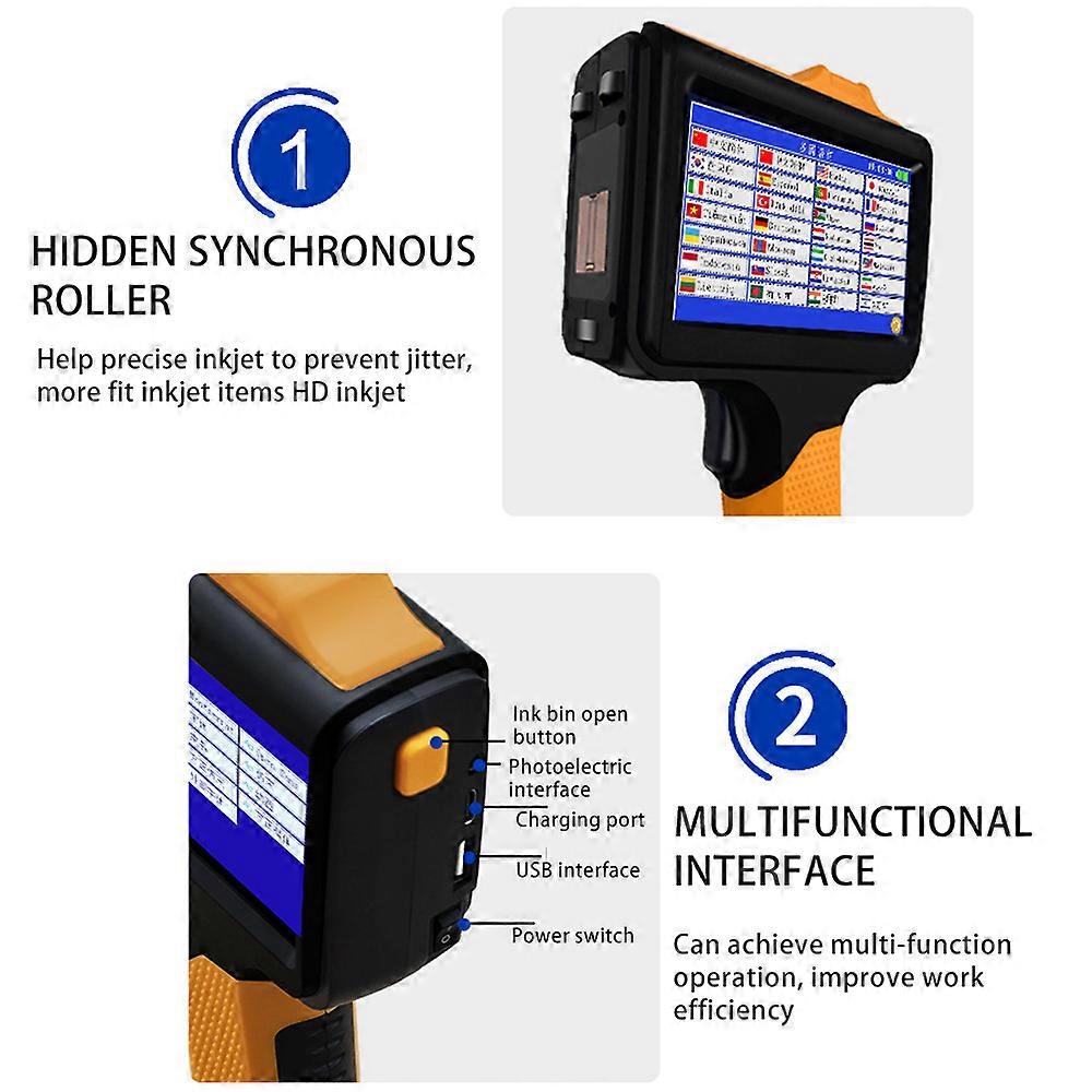 Handheld Inkjet Printer Date Time Coder QR Code Logo Label Maker with ...