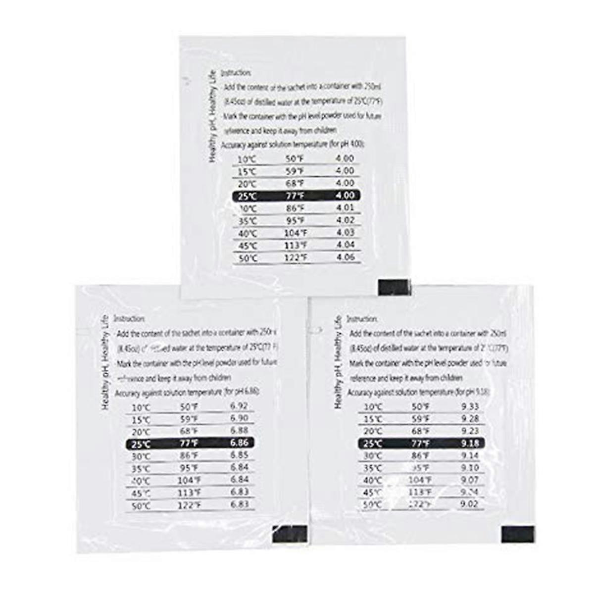 20 Pack PH Meter Buffer Solution Powder 4.01, PH Calibration Solution ...