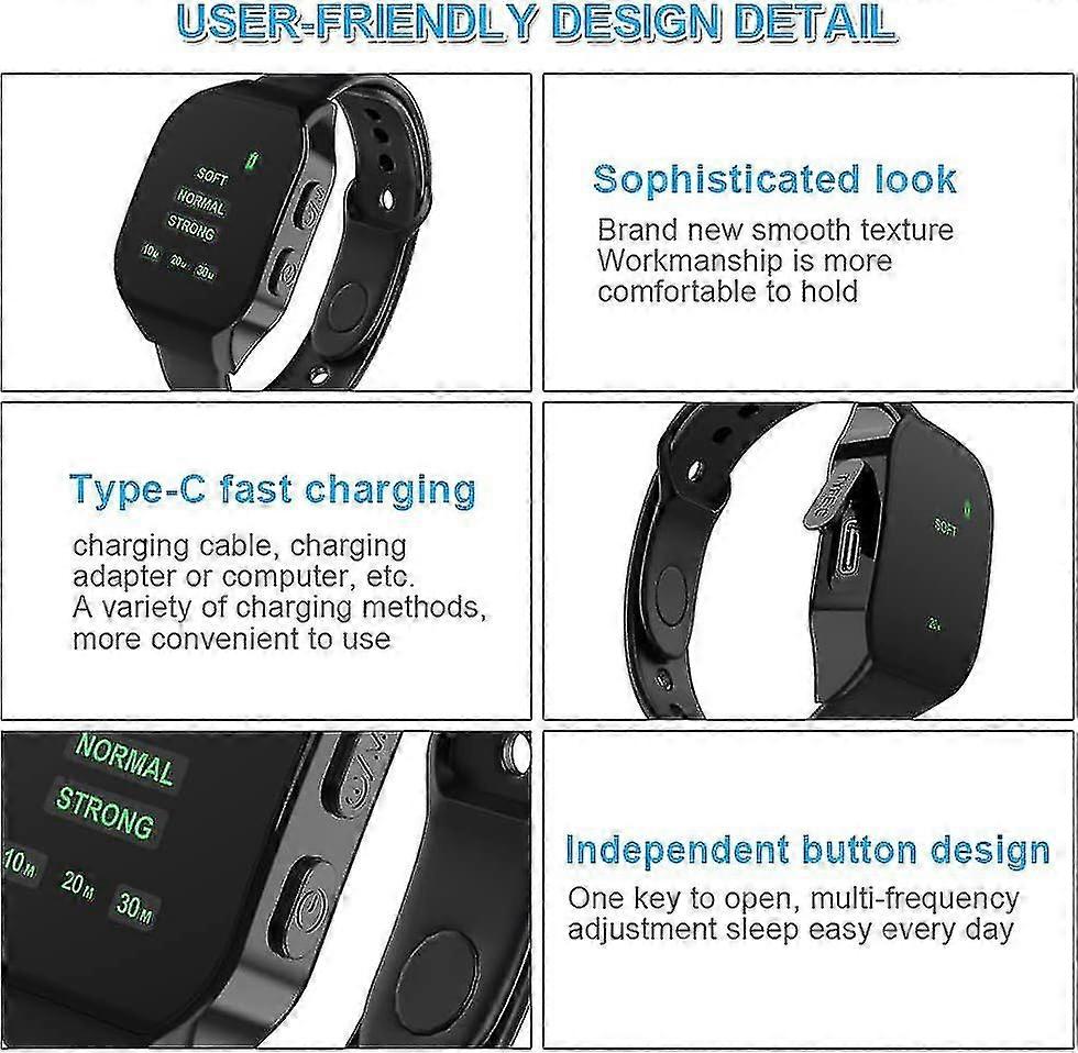 Sleep Aid Wristband Watch Device,microcurrent Anti Anxiety Insomnia ...