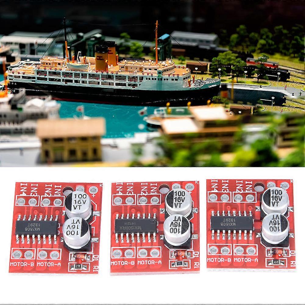 3pcs 1.5A 2-Way DC Motor Driver Module PWM Speed Regulation Dual H ...