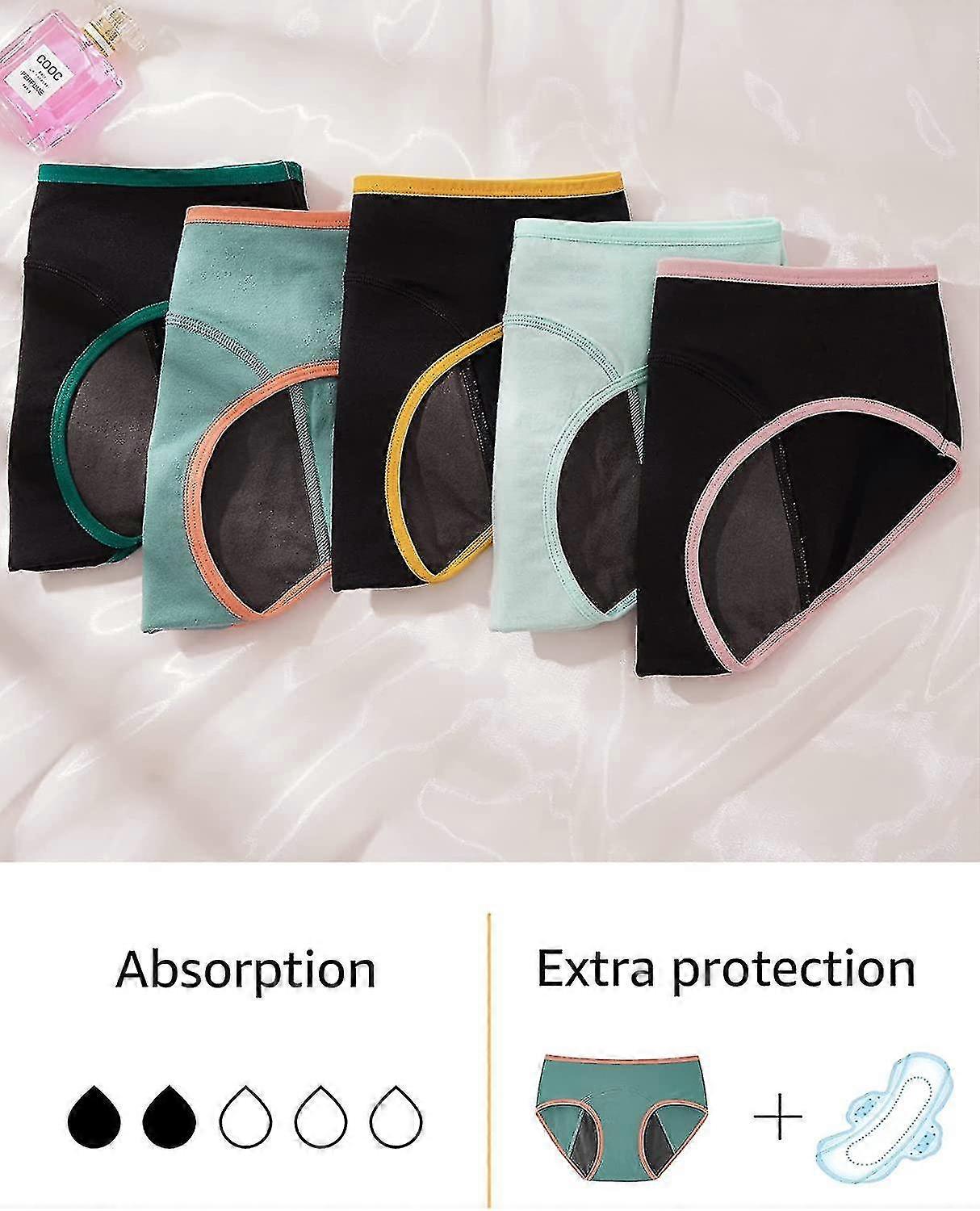 Period Pants For Teenage Girls Cotton Menstrual Underwear First Starter ...