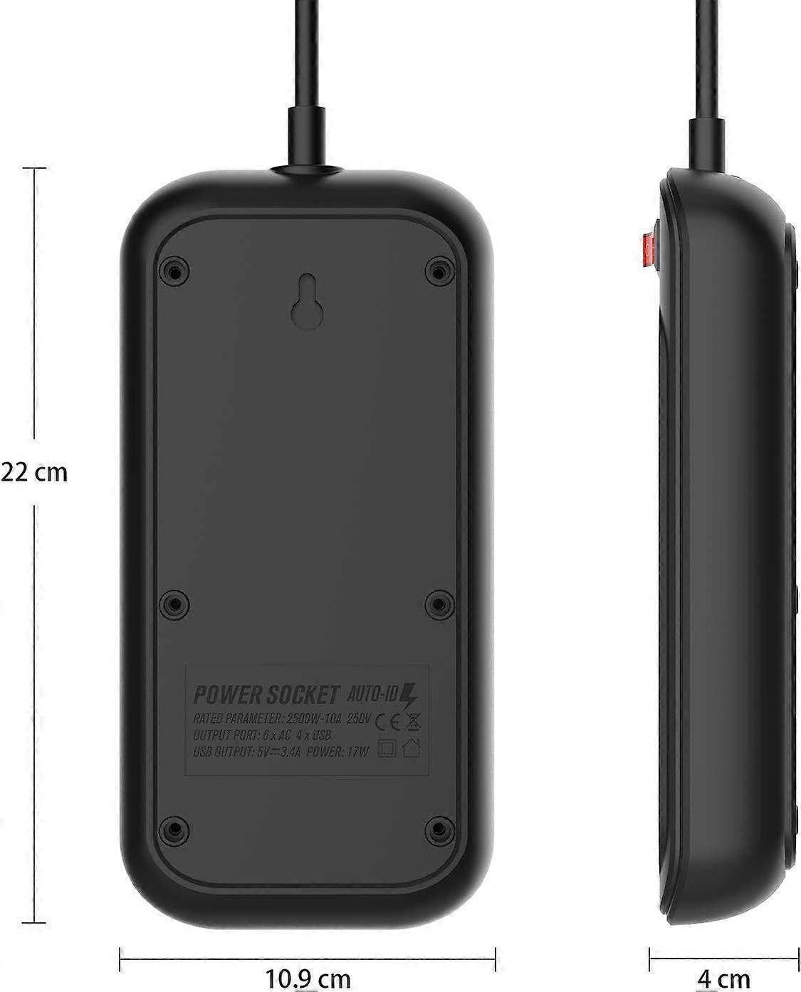 Multi-socket Electric Shoe, DomoWin Multi-socket Shoe with 4 USB and 6 ...