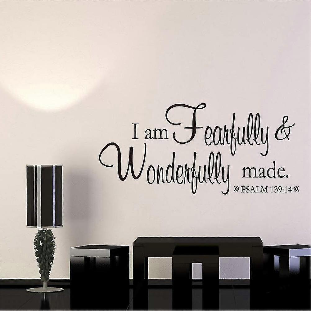 2024 I Am Fearfully And Wonderfully Made Psalm 139:14 Vinyl Wall Decal ...