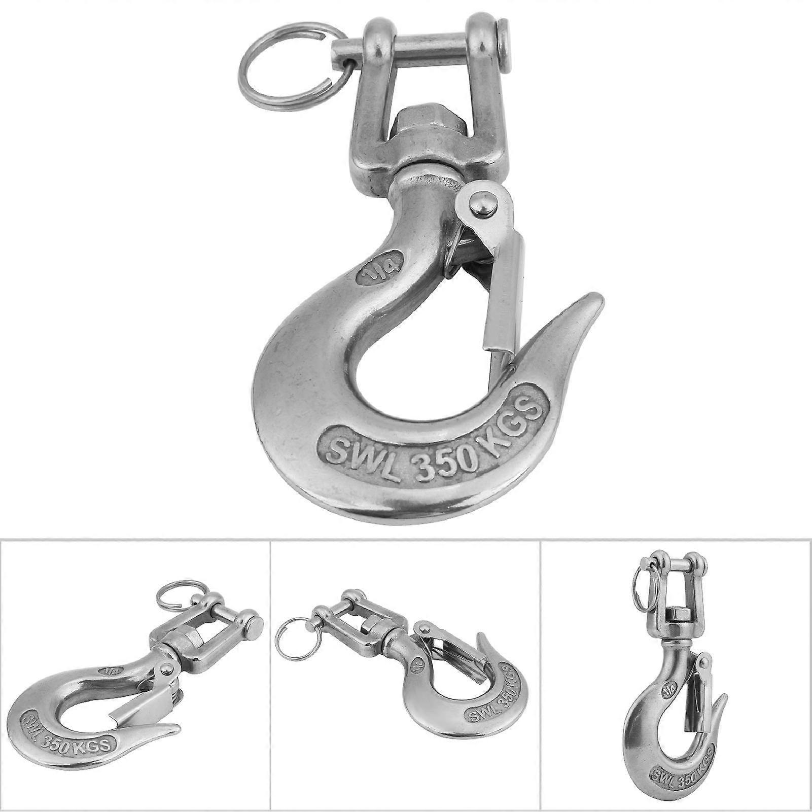 304 Stainless Steel Swivel Eye Clevis Lifting Chain Snap Hook 350KG ...