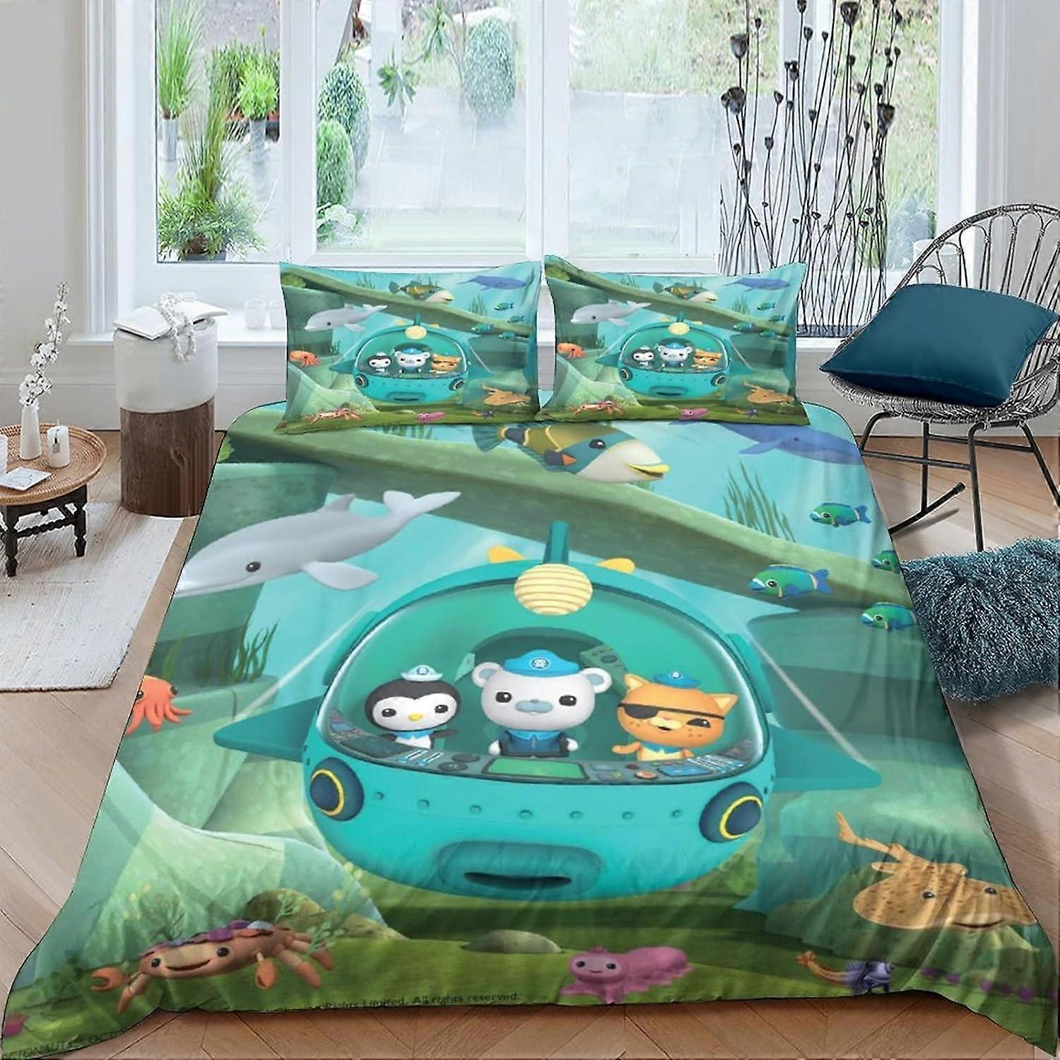 The Octonauts Duvet Cover Set Cartoon 3D Digital Printing Boy and Girl ...