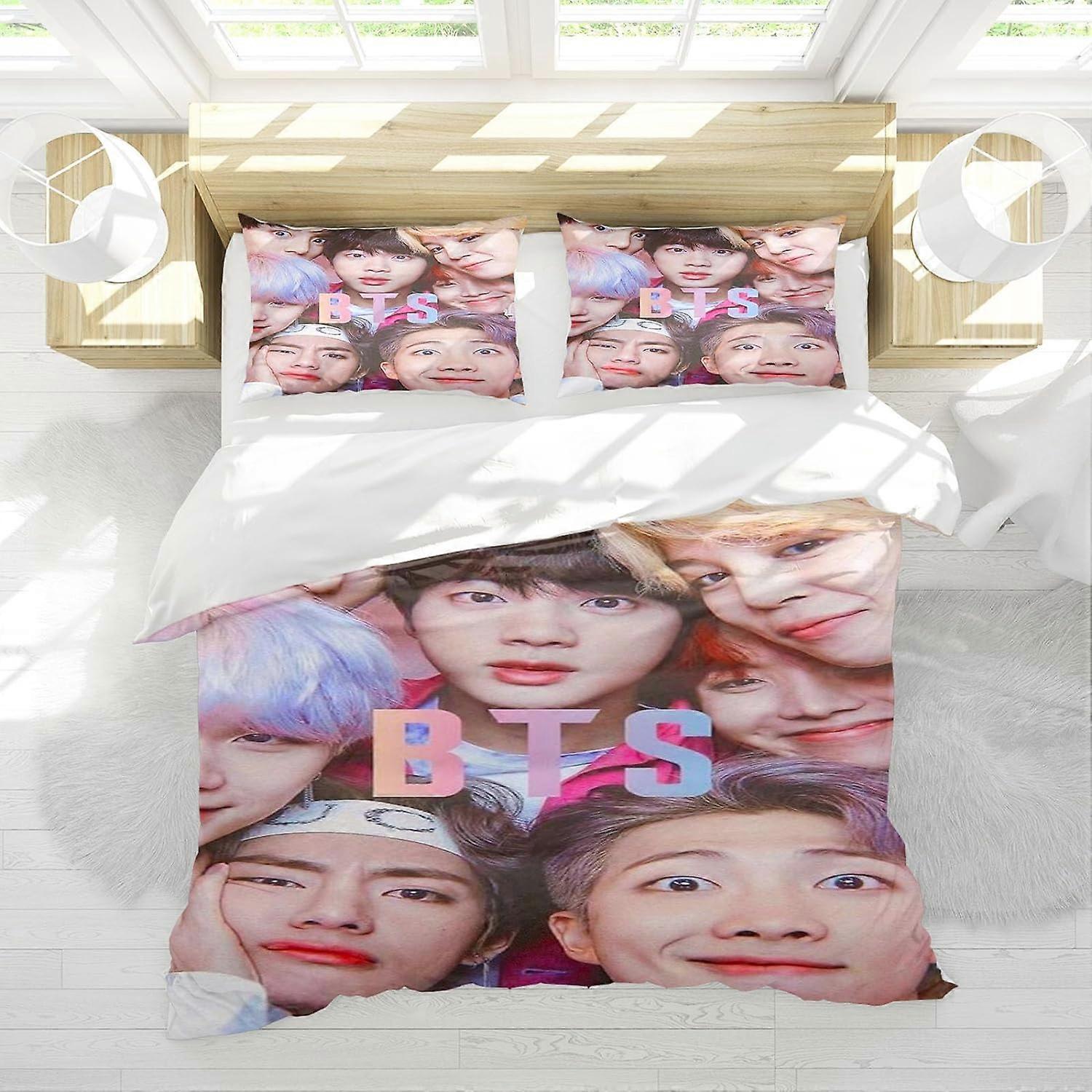 BTS Bangtan Boys Bedding Set, for Teenagers, BTS Bangtan Boys, 3D Print ...