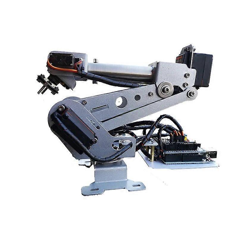 6 Dof Mechanical Robot Remote Control Robotic Arm Stainless Steel Claw ...