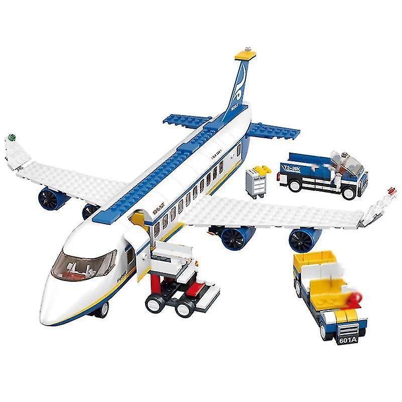 Interlocking blocks airport building blocks air plane passenger block ...