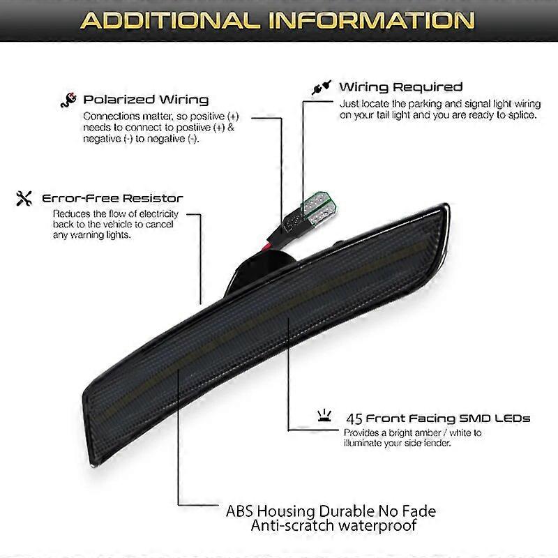 For Chevy Camaro Front Rear Side Marker Light Assemblies Turn ...