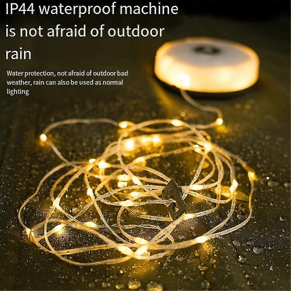 Camping String Lights,with 8 Adjustable Modes, Led Camping Lantern ...