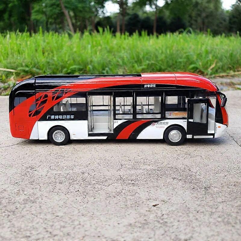 Electric Tourist Toy Traffic Bus Alloy Car Model Diecast Metal ...