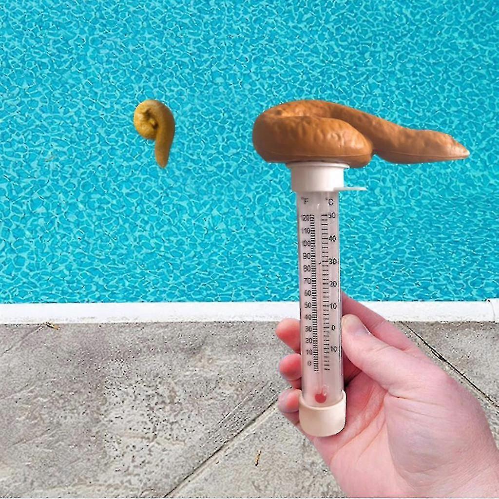 funny pool thermometer floating water thermometer floating poop prank ...
