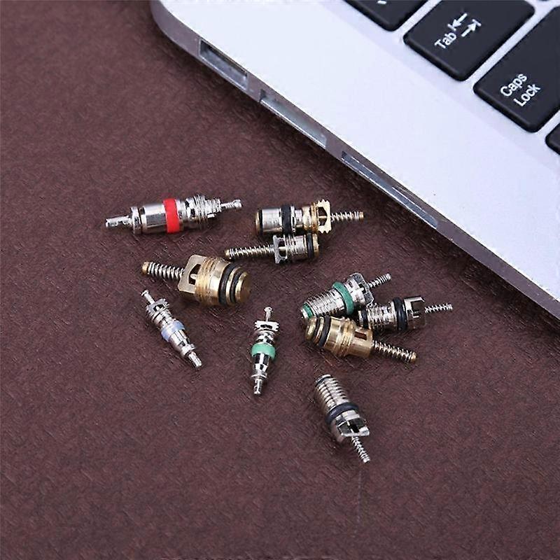 104Pcs Car Air Conditioner Valve Cores Assortment A/C AC Shrader Valve ...