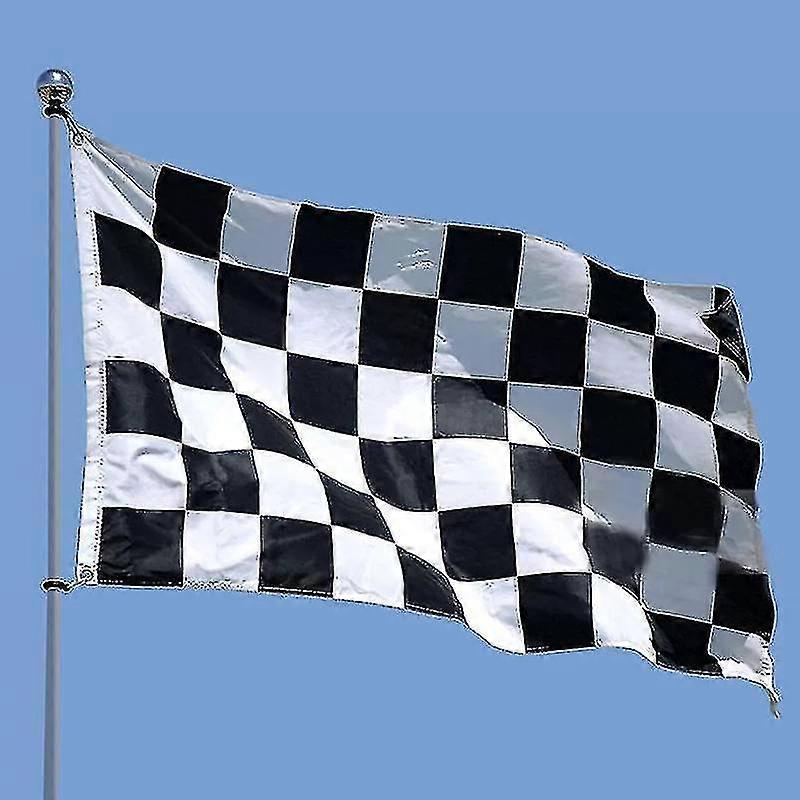 F1 Racing Flagga 90x150cm 100% Polyester Klassisk Svart Vit Rutig ...