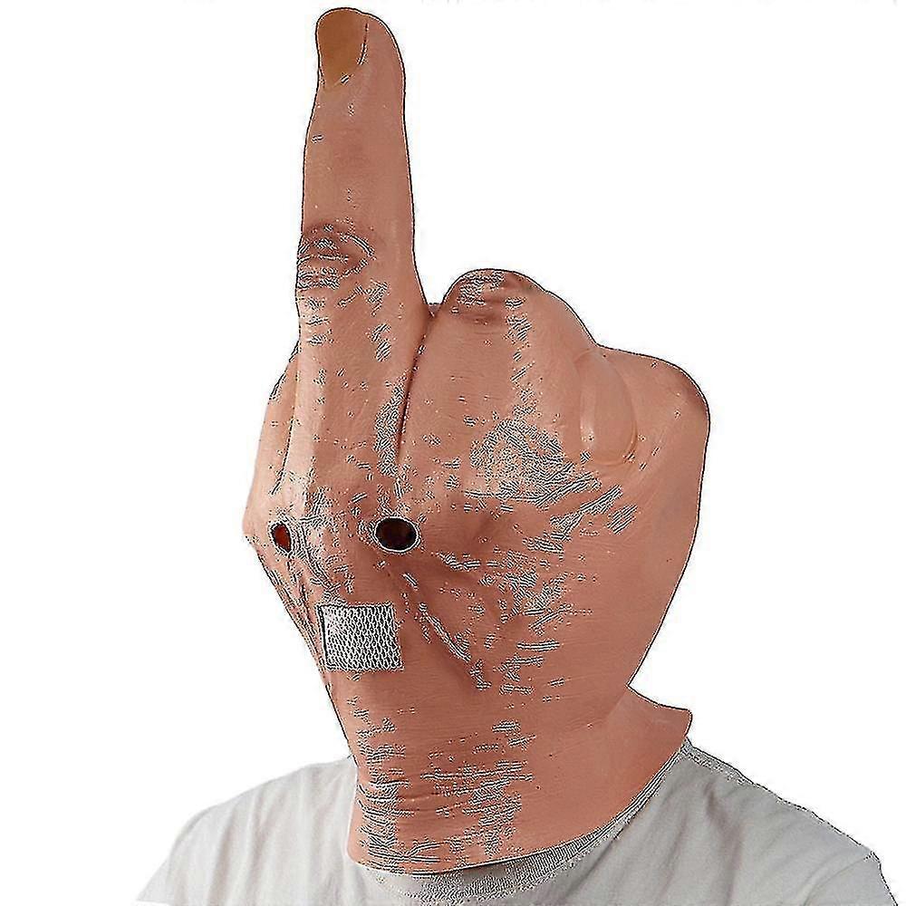 New Middle Finger Mask Latex Give The Headgear One-finger Salute Masks ...