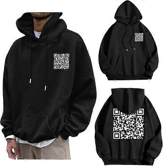 F**k You QR Code Hoodie, Unisex Men Women QR Scan Code Joke Funny ...