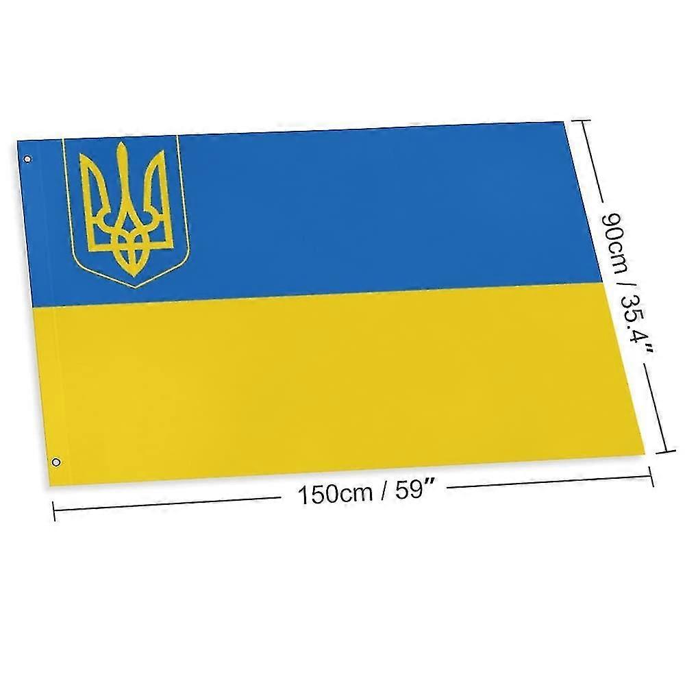 Ukraine Flag, Vivid Color Ukrainian Flags Banners, Home Decoration, 90 ...